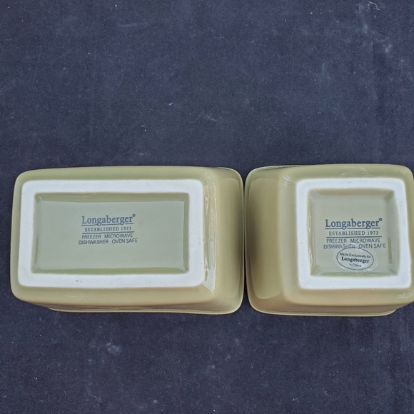 Longaberger | Kitchen | Longaberger Rectangular And Square Pottery ...